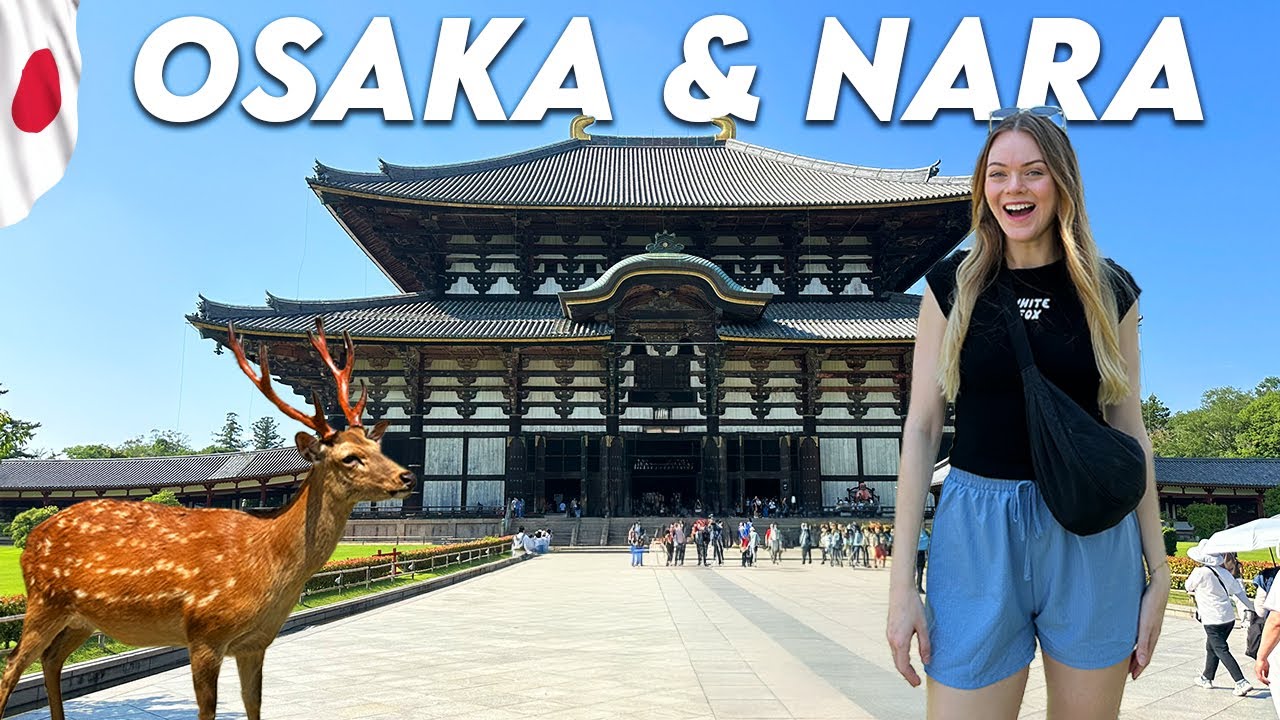 Most magical place in JAPAN 🇯🇵 exploring Osaka & Nara 🦌 deer park ...