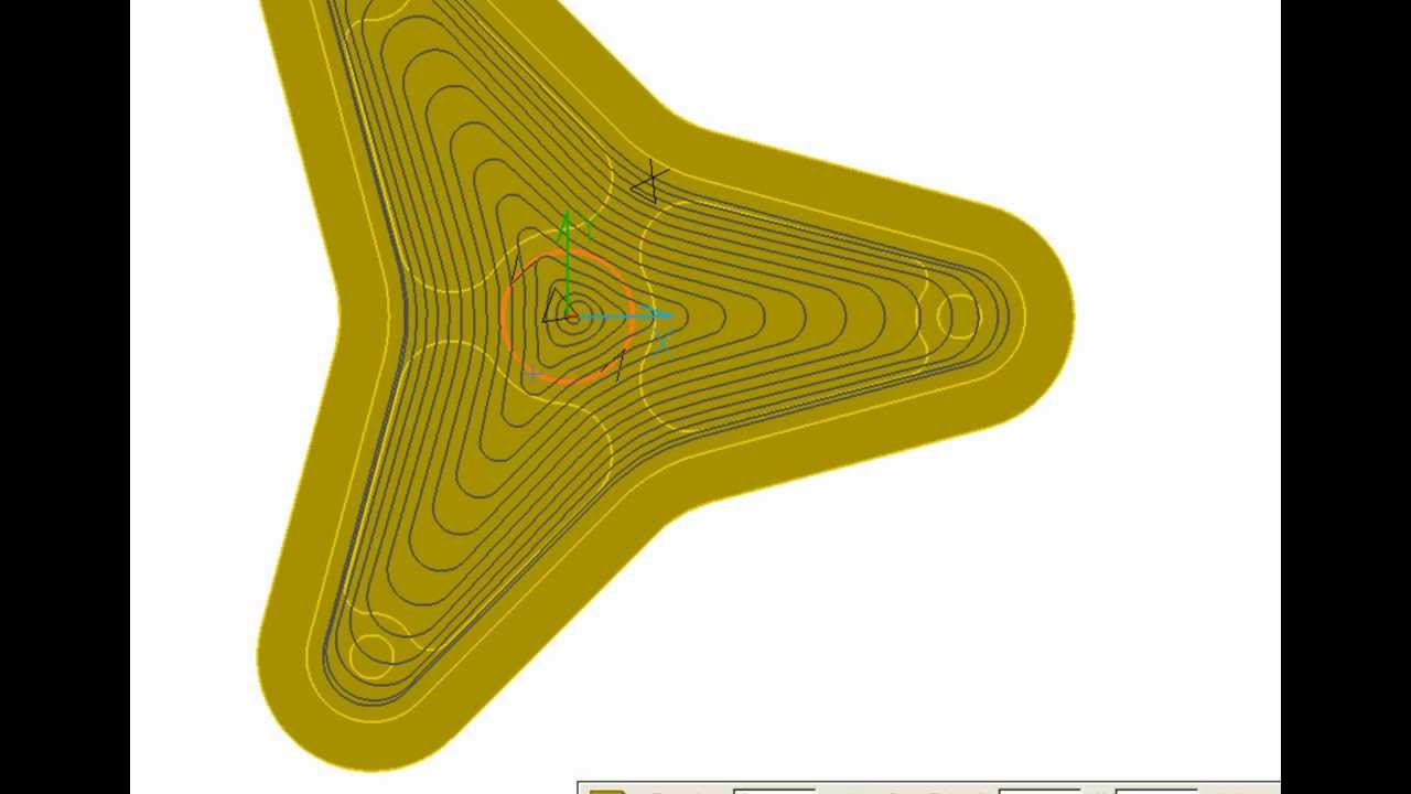 Morph Roughing CNC Toolpath Creation in SmartCAM CAM Software for CNC ...