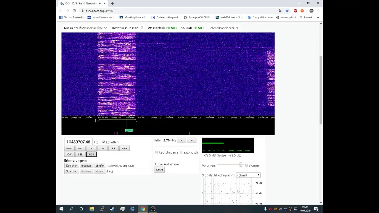 Funkamateur auf Qatar-OSCAR 100 Narrowband WebSDR Zu Hören by DE2TRF ...