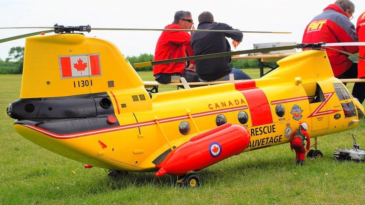 HUGE XXL RC BOEING VERTOL CH-113 LABRADOR TANDEM RESCUE HELICOPTER ...