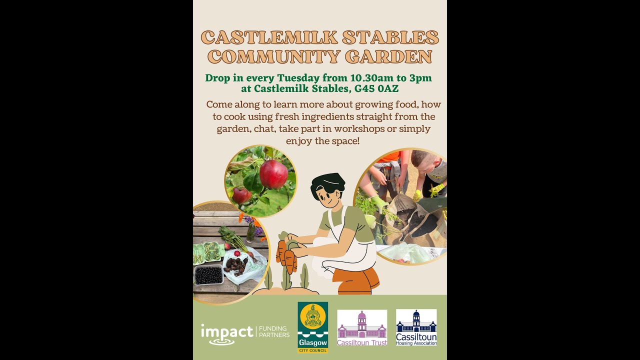 Castlemilk Stables Community Garden Video 2023 - YouTube