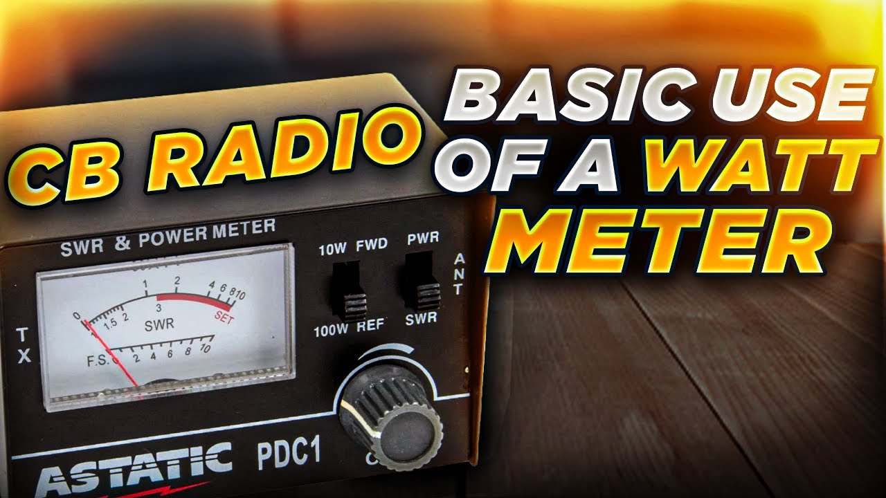 Basic watt meter use for CB radio. - YouTube