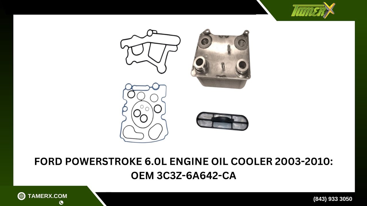 Ford Powerstroke 6.0L Engine Oil Cooler 2003-2010: OEM 3C3Z-6A642-CA ...