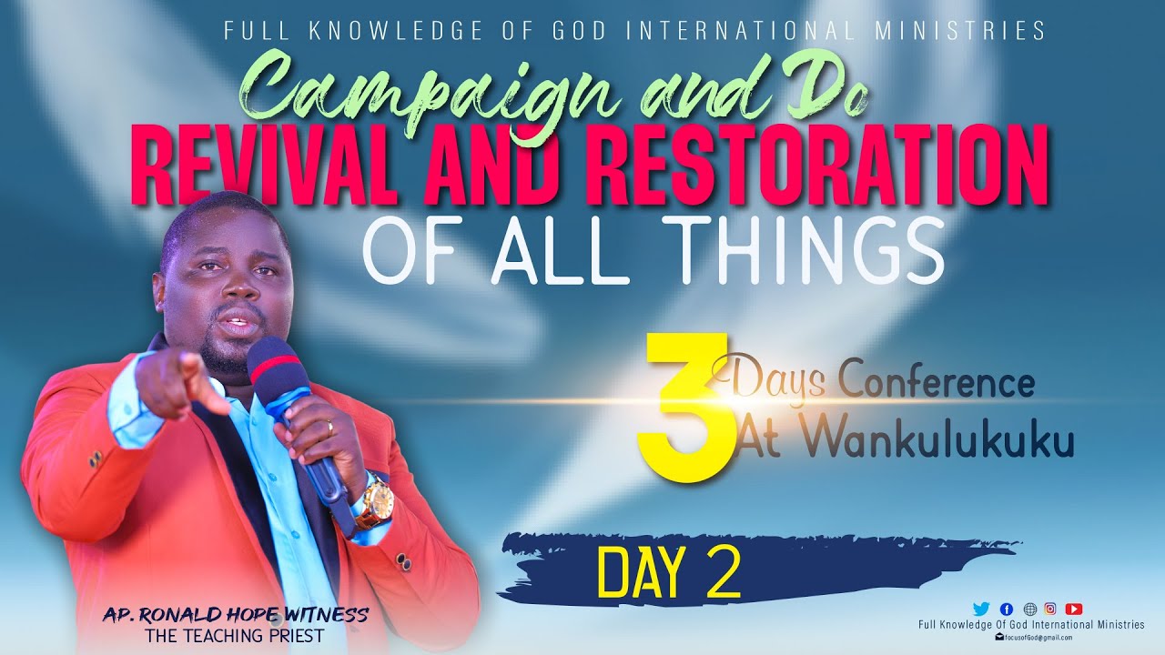 Campaign and Do Revival and Restoration of All Things - 3 Days ...