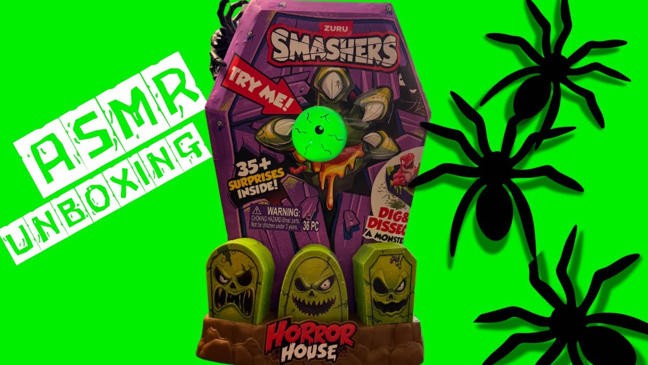 ASMR Unboxing SPOOKY Zuru Smashers Coffin Toy | Horror House Monster ...