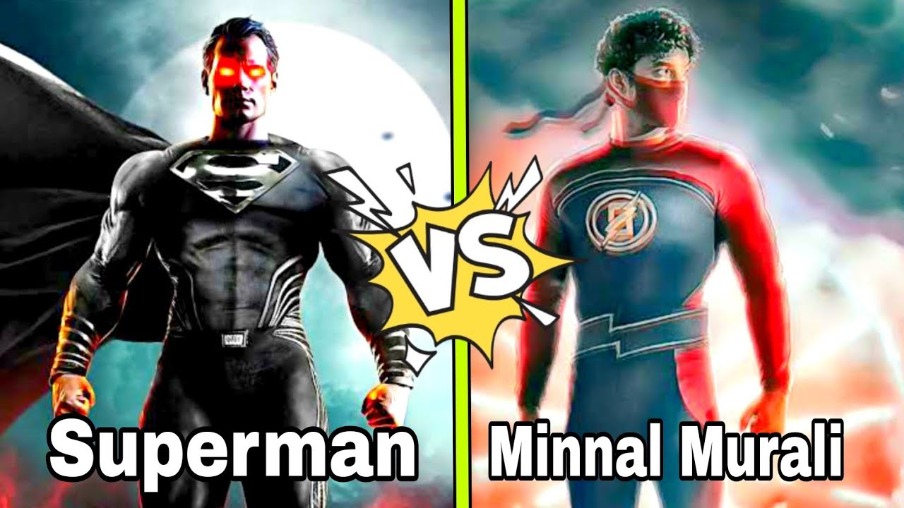 Superman Vs Minnal Murali 😱 | Dc Superhero Vs Indian Superhero | Dc Vs ...