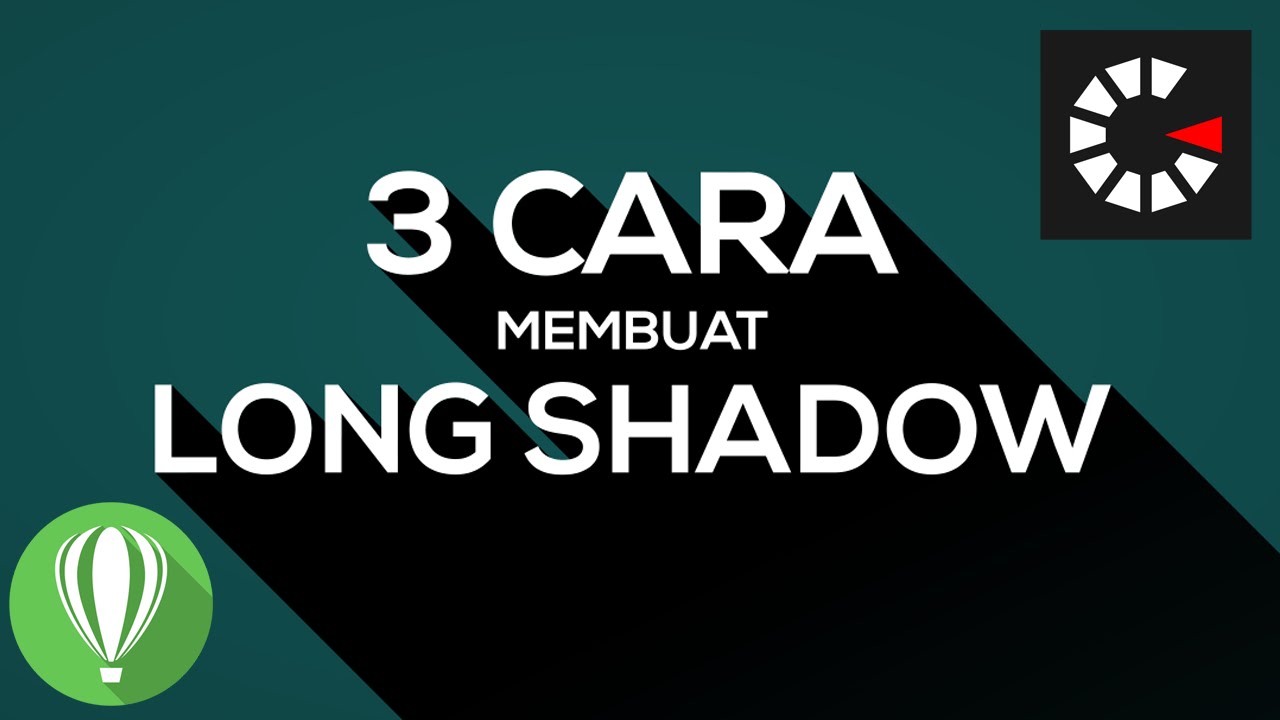 CorelDraw Tutorial #2 3 Cara membuat long shadow ( G - Tutorial ) - YouTube