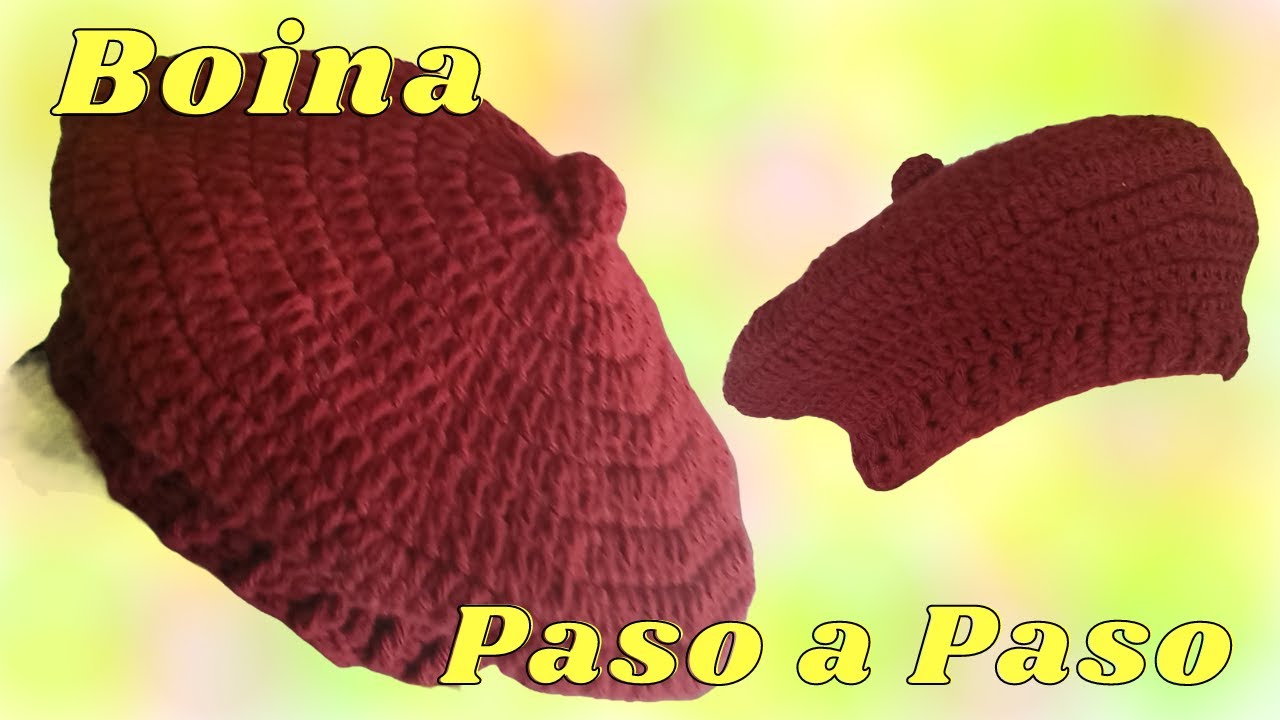 BOINA Básica a CROCHET Paso a Paso ideal para principiantes - YouTube
