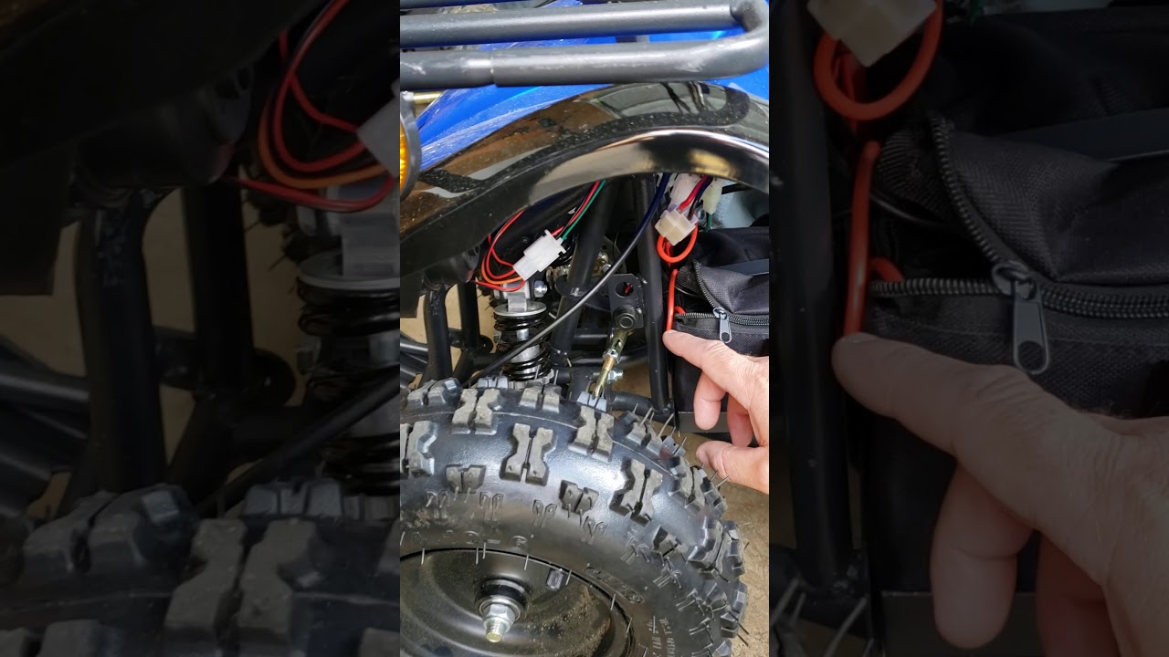 Rosso electric atv charging port location eQuad - YouTube