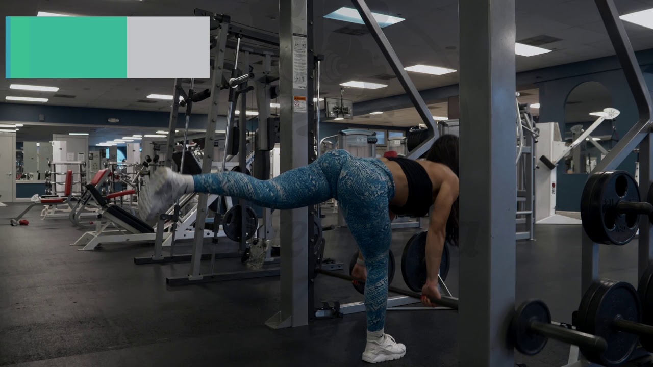 Smith Machine Single Leg Deadlift Banded Barbells Good Mornings - YouTube