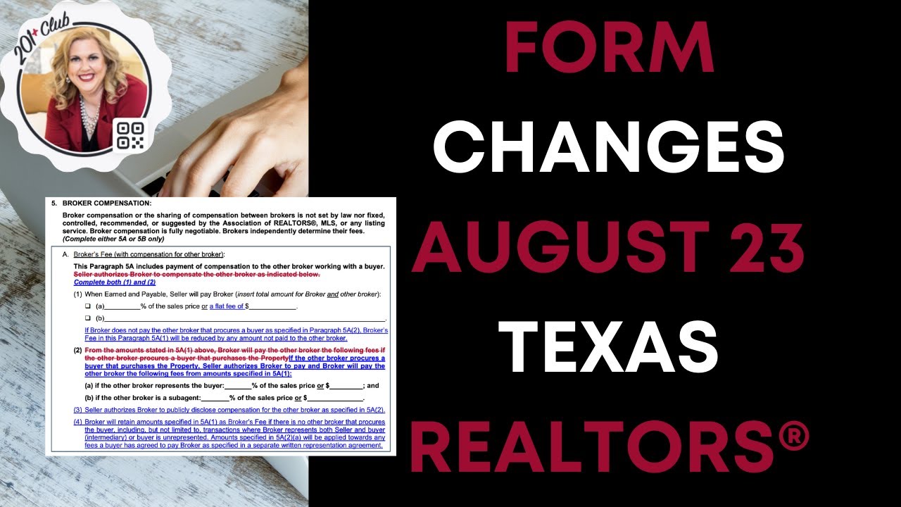 🚨 Important Updates for Texas Realtors: August 23, 2024 Form Changes! 🚨 ...