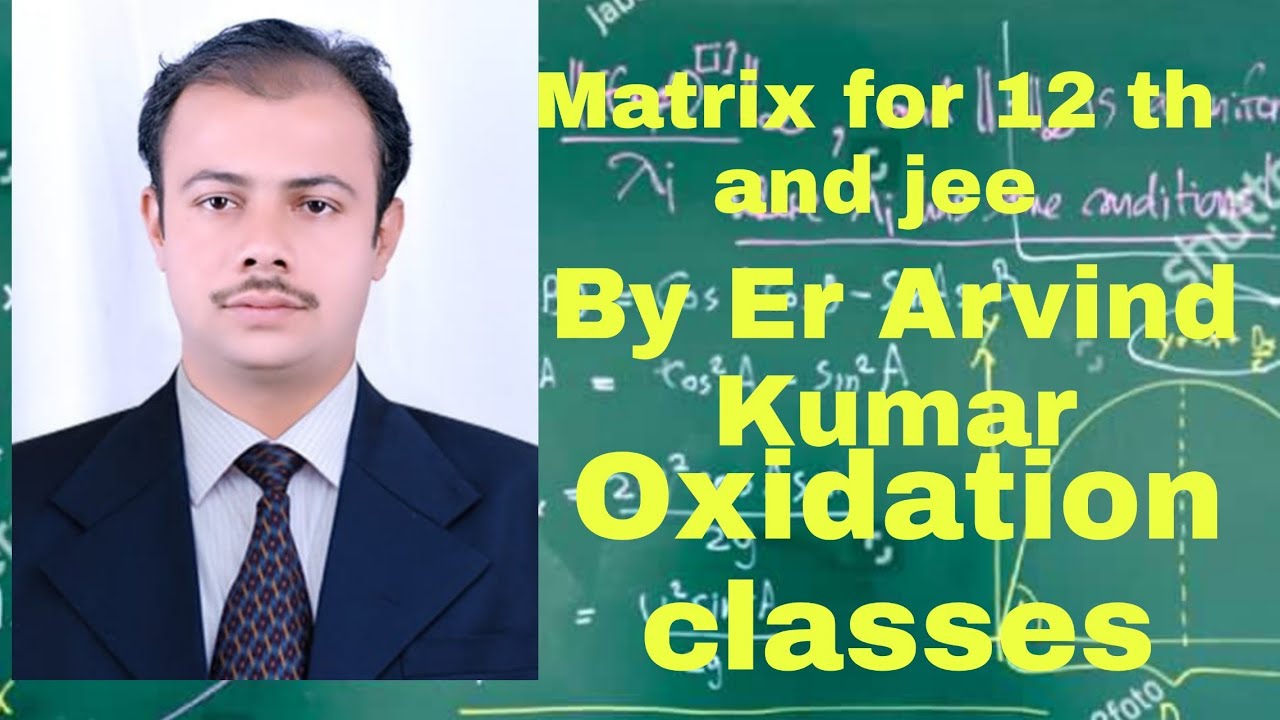 Matrix for 12 th and jee by arvind sir 3.#math study classes - YouTube