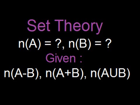 Set Theory : Solved example (Difficulty Medium) - YouTube