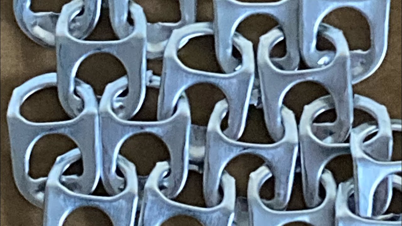 Started making a sign out of soda can tabs part 1 - YouTube