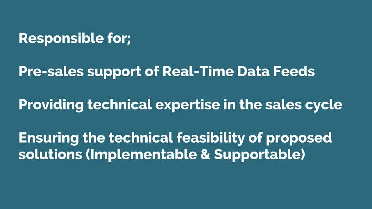 Technical Pre-Sales Engineer Enterprise NYC New York - YouTube