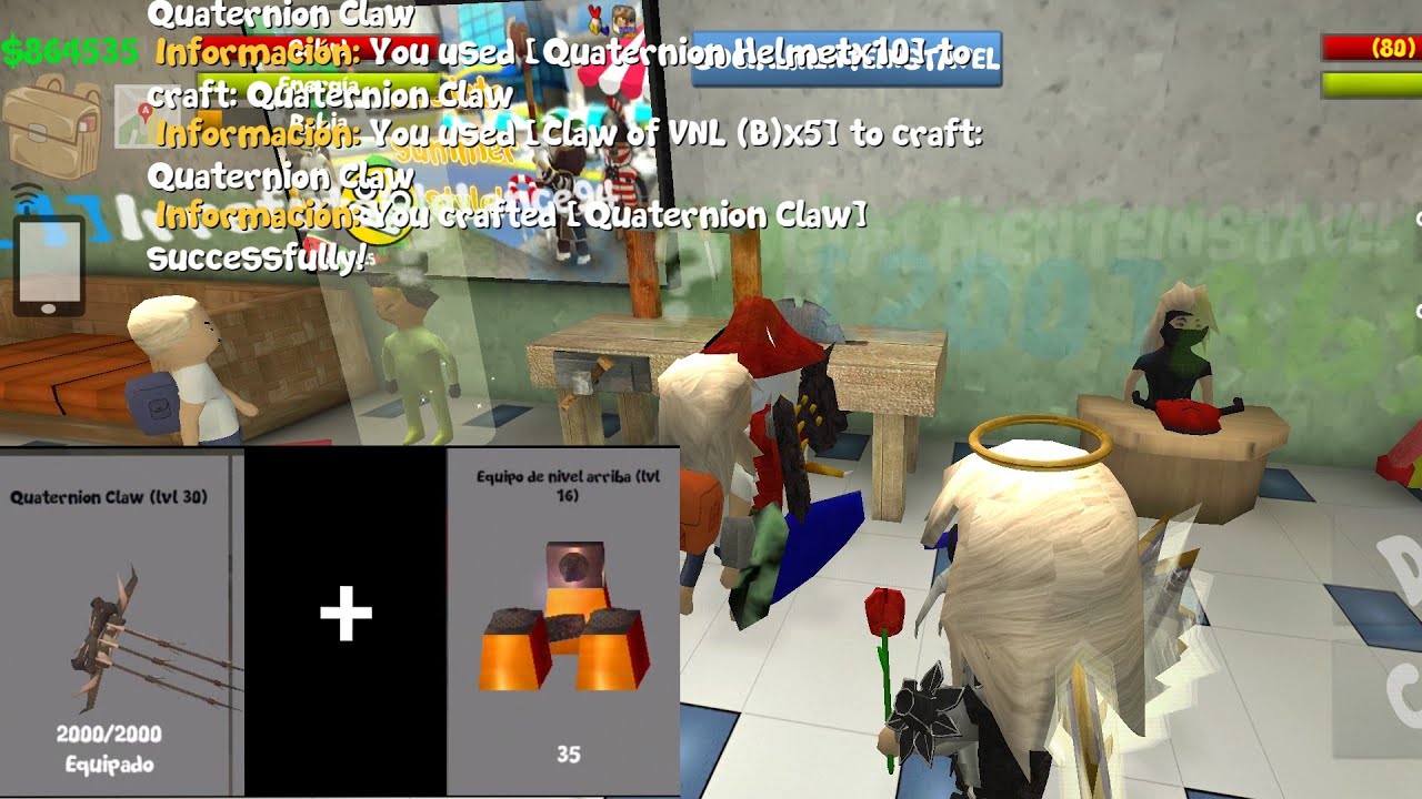 Craft Quaternion Claw and level it up. / #schoolofchaos # ...