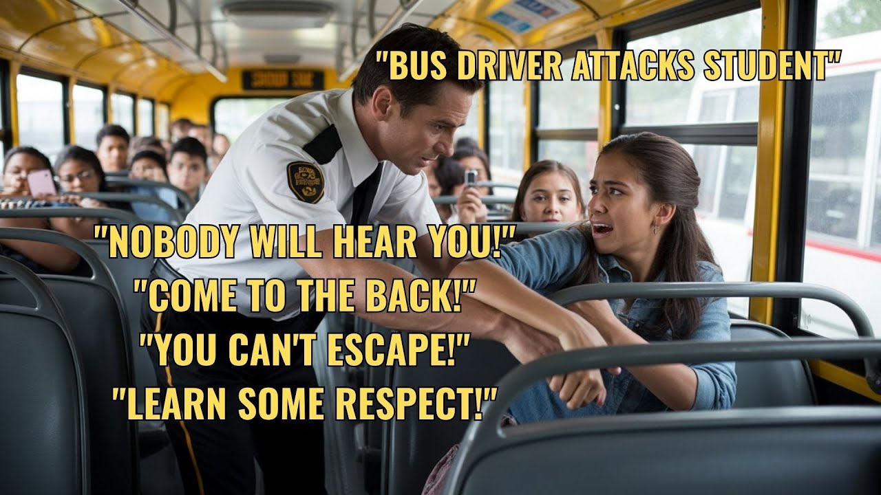 Bus Driver ATTACKS Teen Girl on School Bus — Her Street Fighting Training LEFT HIM BROKEN! - YouTube