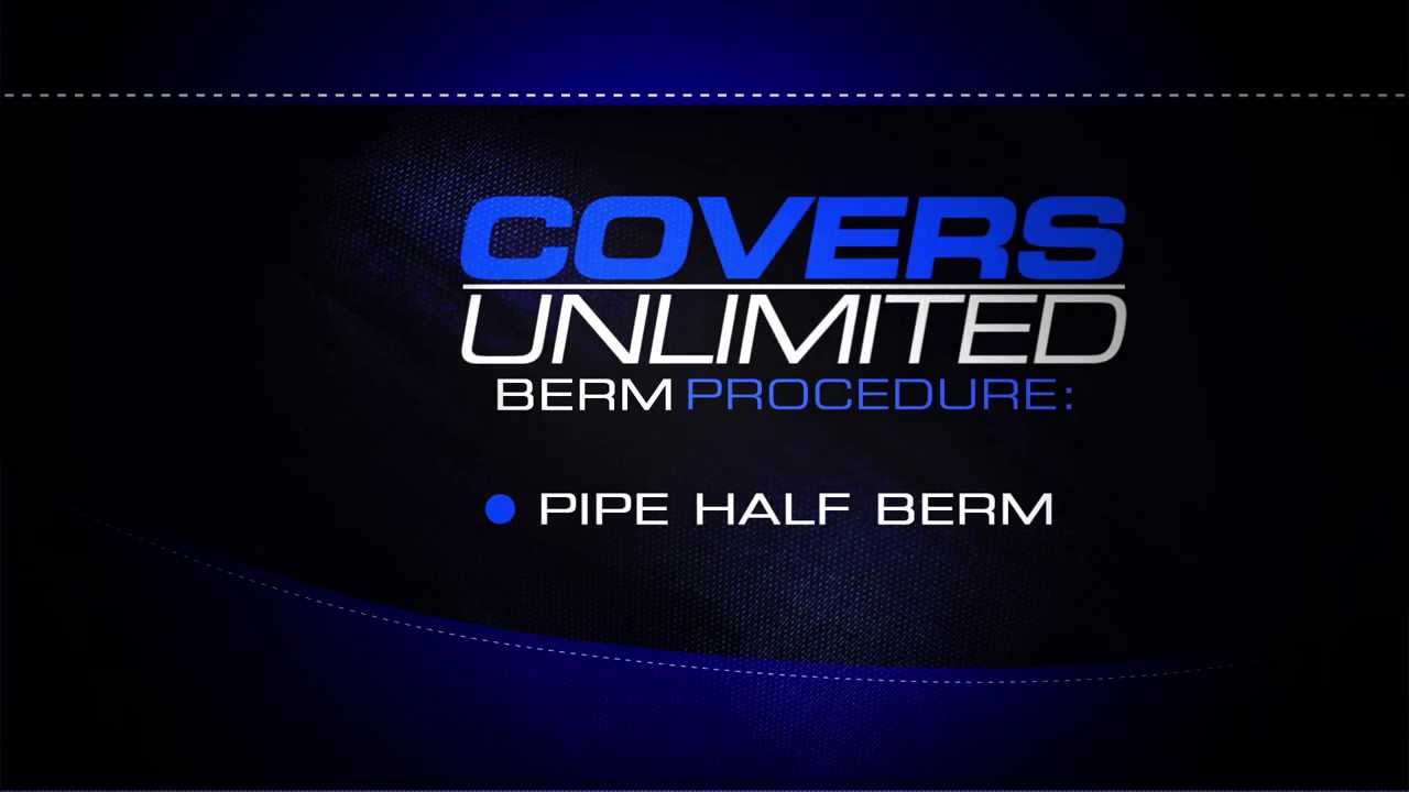 PIPE HALF BERM PROCEDURE - YouTube