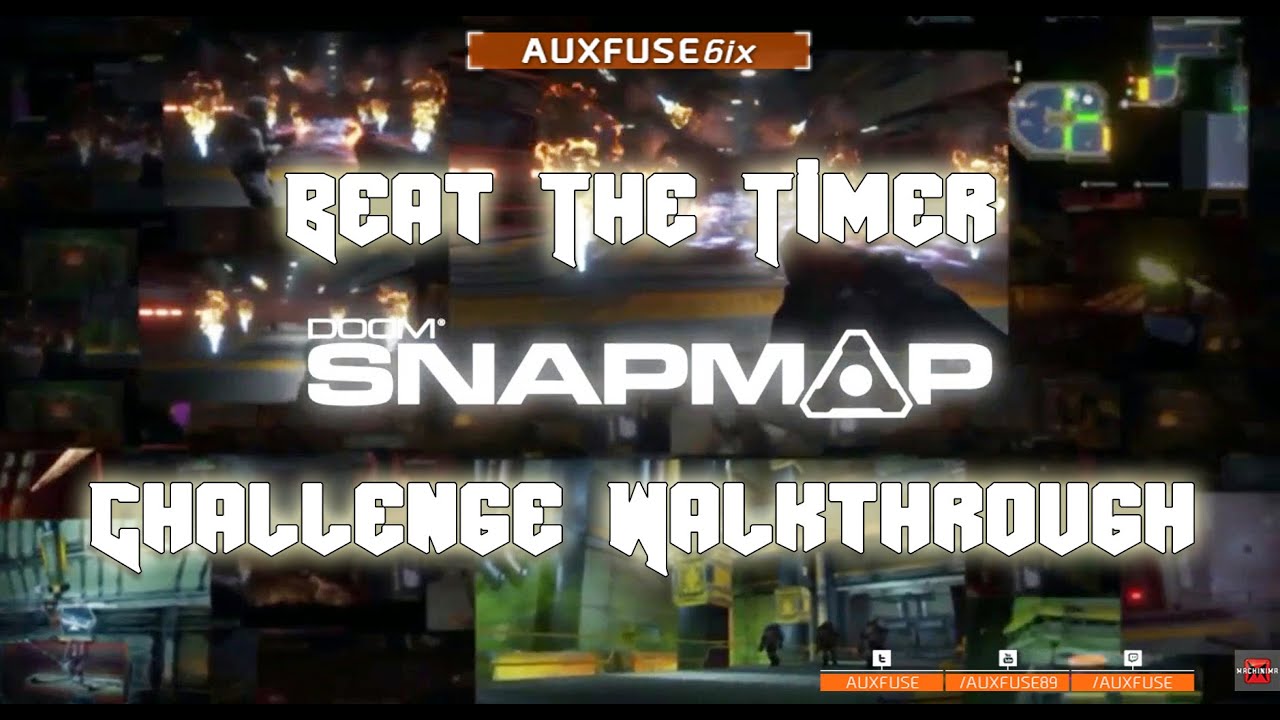 DOOM SnapMap Puzzles - Beat The Timer Challenge Walkthrough - YouTube