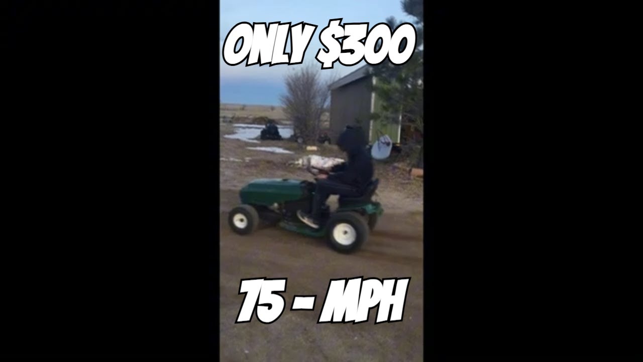$300 85 MPH Race Mower Overview! - YouTube