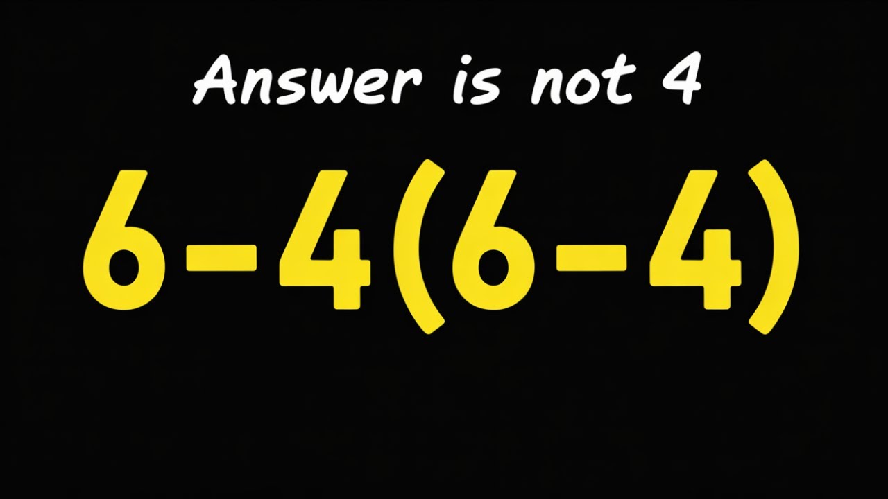 Most People Get This Simple Math Question Wrong! - YouTube