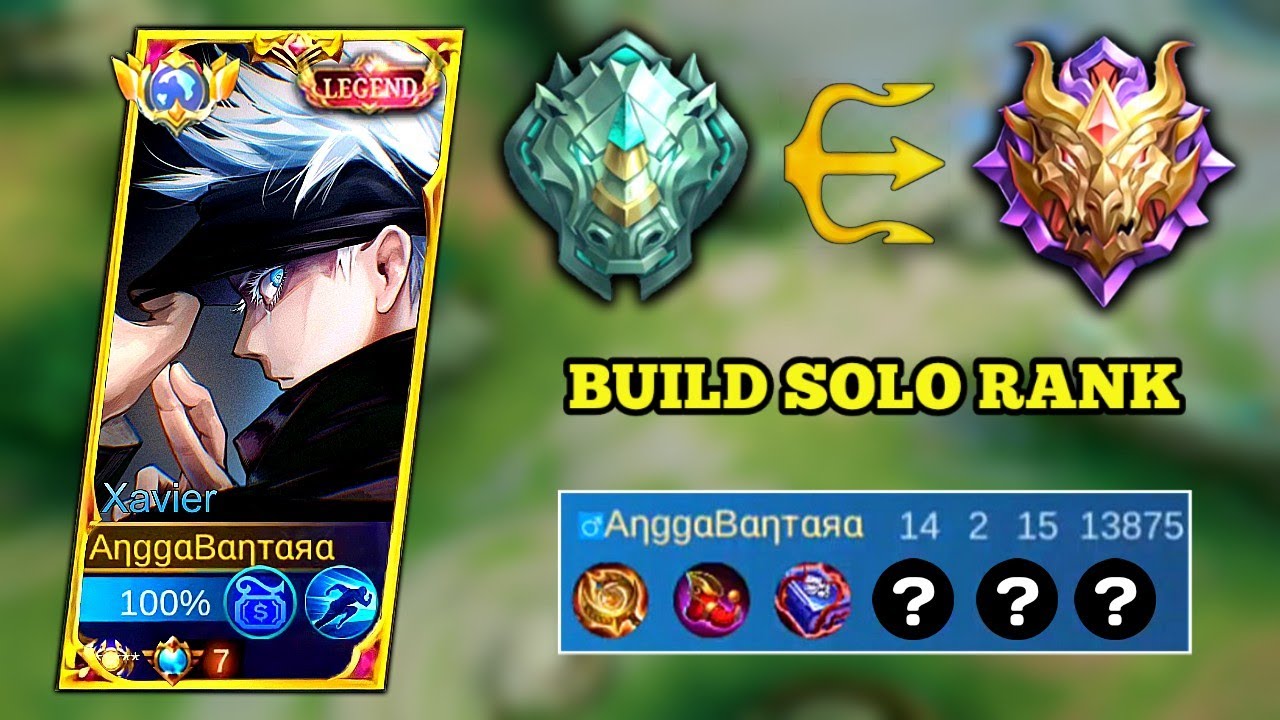 XAVIER GOJO SATORU BUILD SOLO RANKED EASY GET WINSTREAK | TOP 1 XAVIER ...