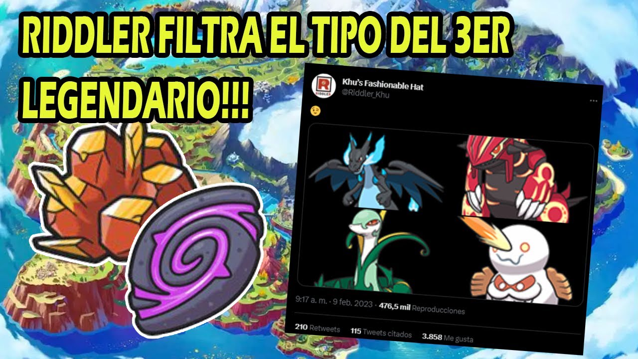 Riddler FILTRA los tipos del 3er LEGENDARIO DE POKÉMON ESCARLATA Y ...
