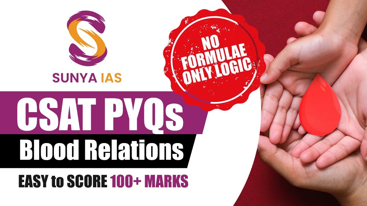 CSAT PYQs (Topic-Wise) - Blood Relations | Session 3 | UPSC CSE Prelims 2023 | Sunya IAS - YouTube