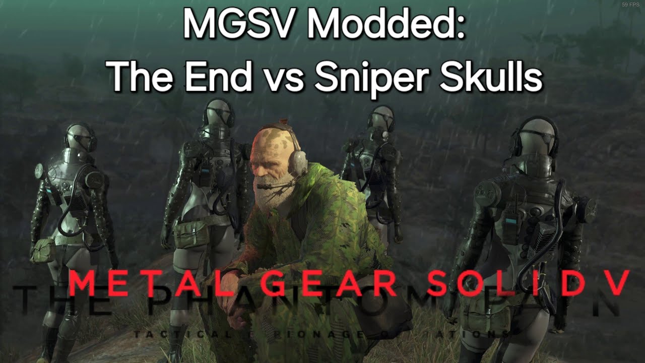 MGSV Modded: The End vs Sniper Skulls - YouTube