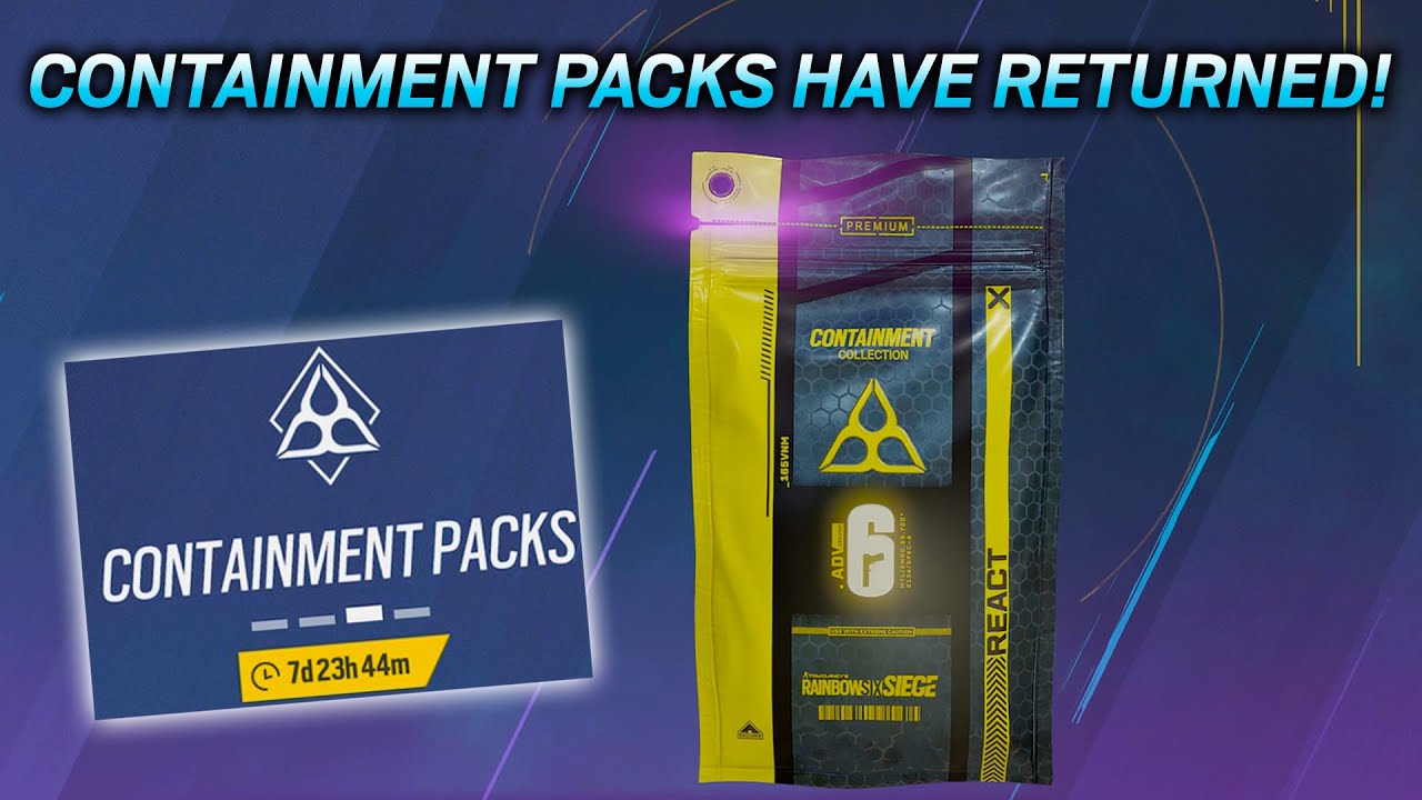 Containment Packs Have Returned! - Rainbow Six Siege - YouTube