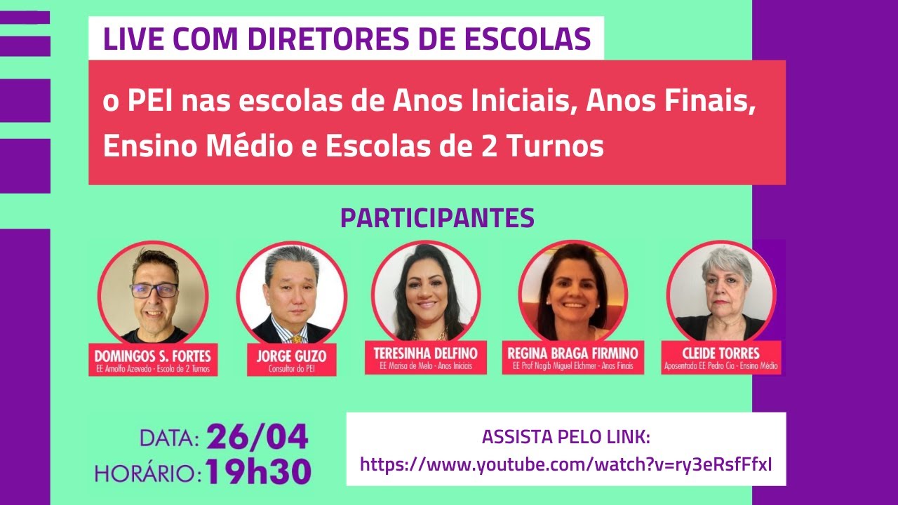 O PEI nas escolas de Anos Iniciais, Anos Finais, Ensino Médio e Escolas ...