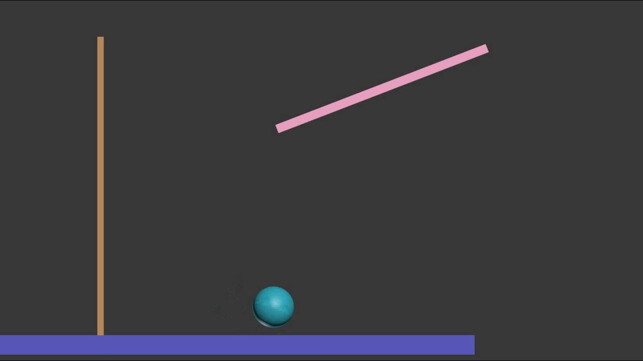 Ball Physics: Ramp and wall - YouTube