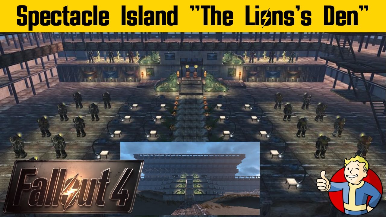 Fallout 4 - My Palace "The Lion's Den" - YouTube