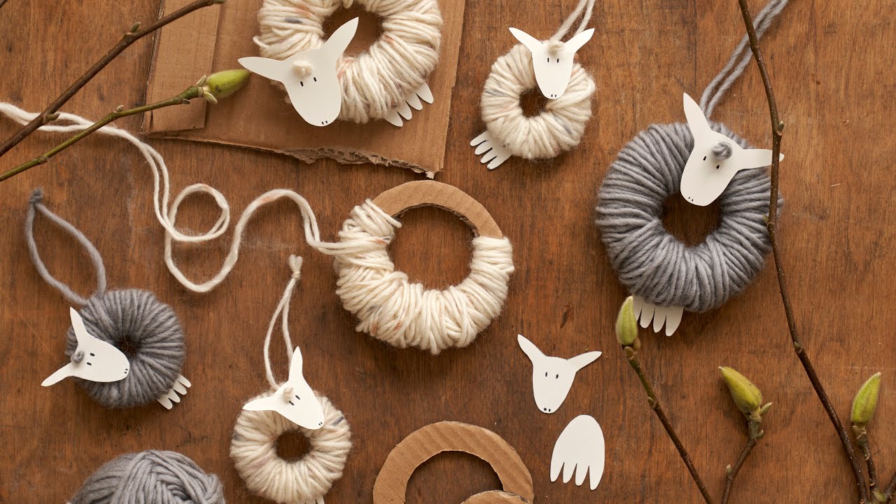 Yarn sheep - DIY by Søstrene Grene - YouTube