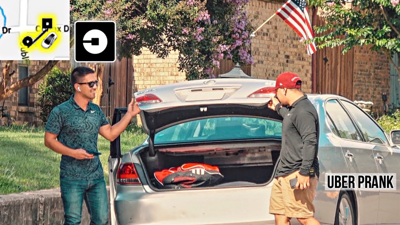 Ubering Across The Street Prank! - YouTube
