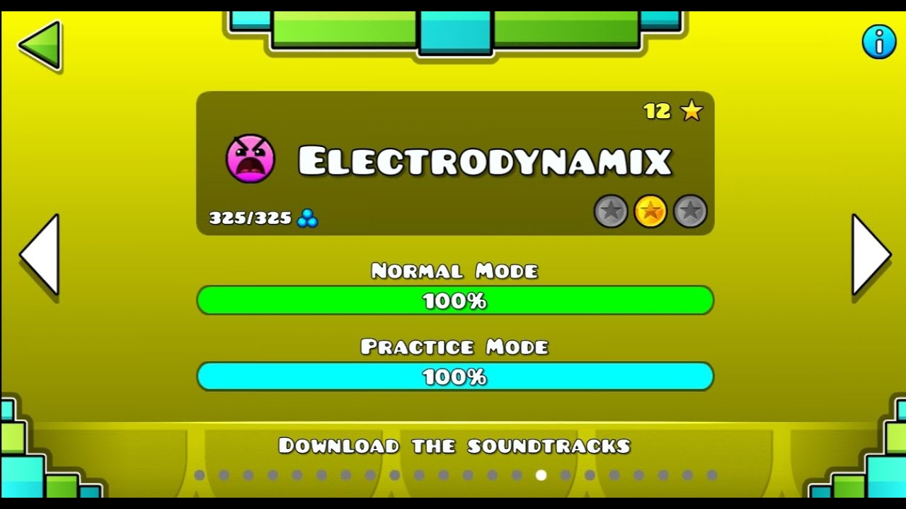 Geometry Dash | ELECTRODYNAMIX | Completed - YouTube