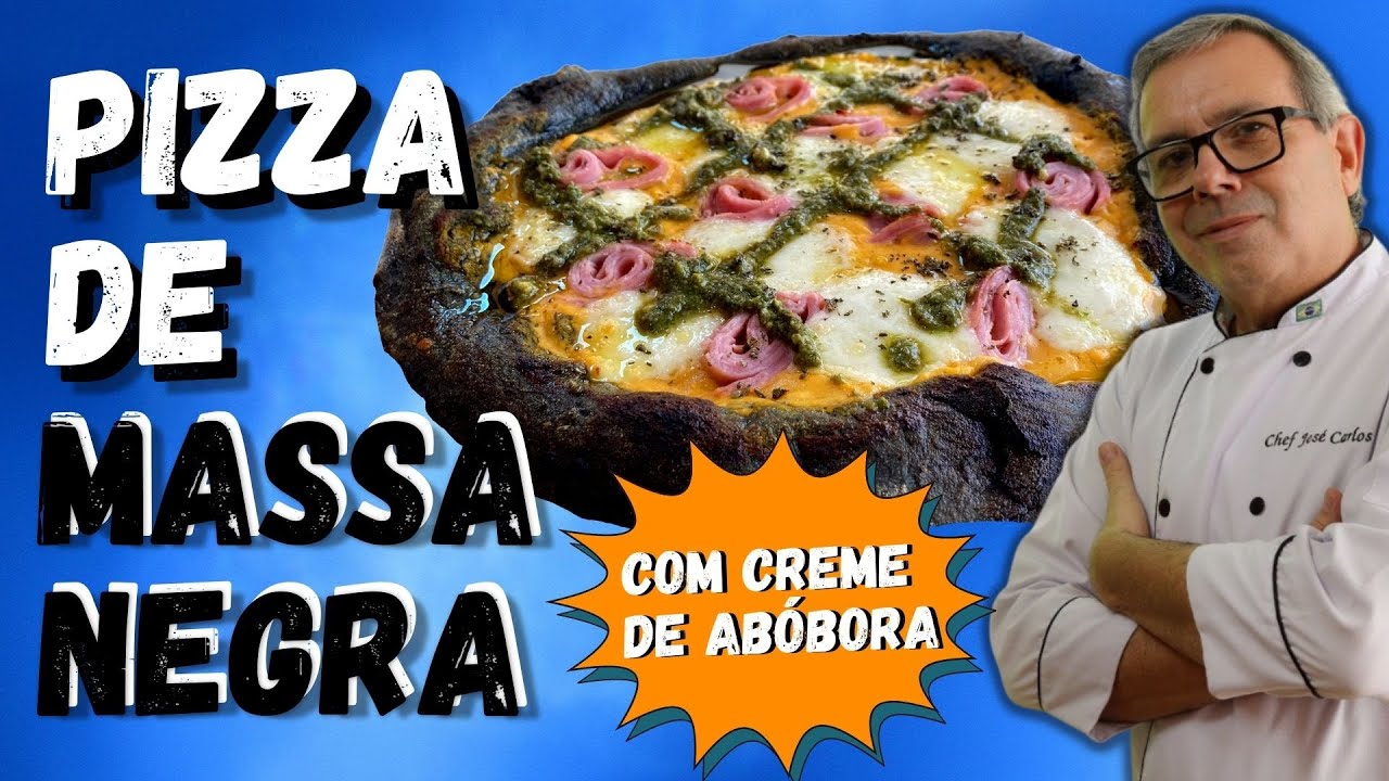 PIZZA DE MASSA NAPOLETANA NEGRA | Com Carvão Vegetal Ativado - YouTube
