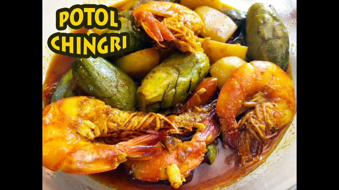 How to make Potol Chingri || Bengali style Shrimp curry with Pointed ...