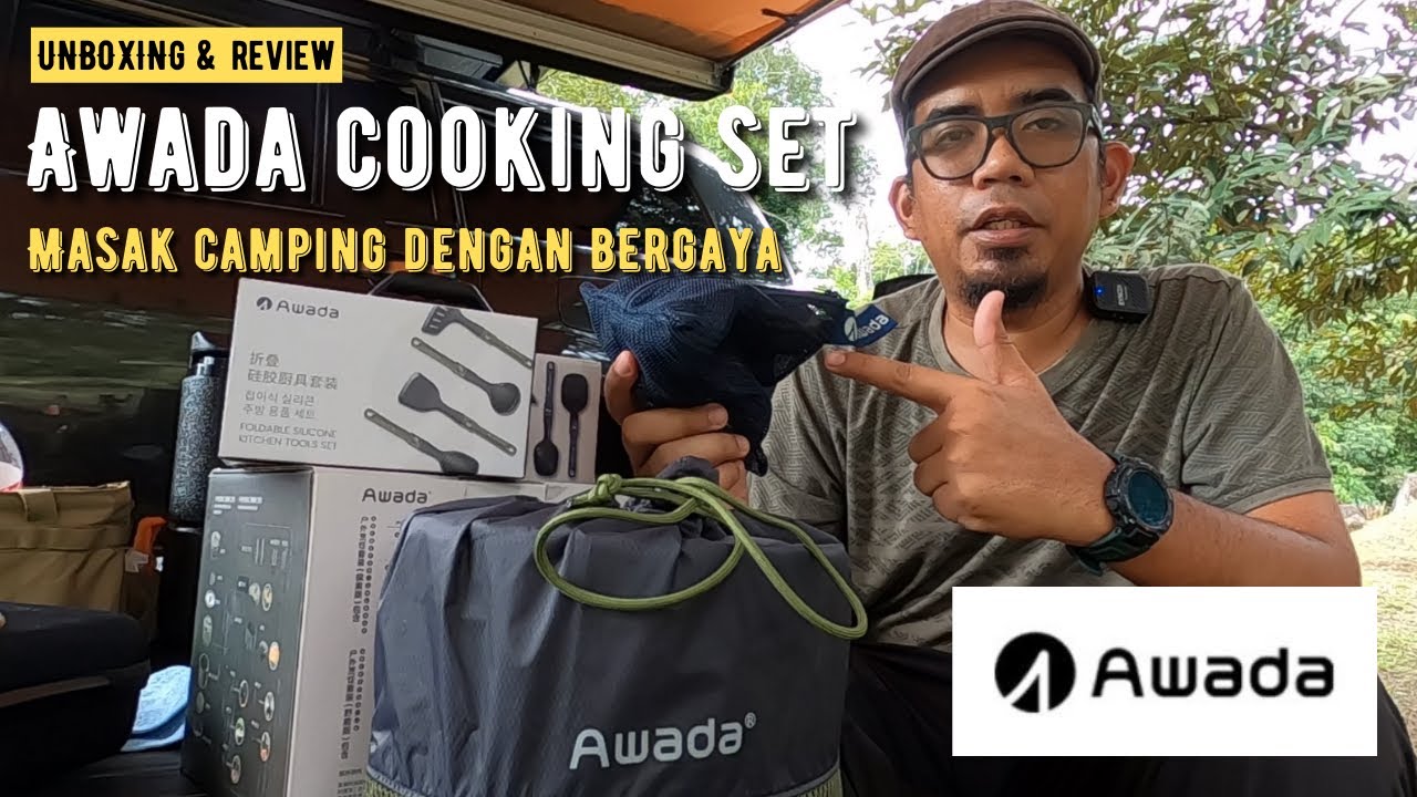 AWADA COOKING SET | Masak dengan lebih bergaya ketika camping | UNBOXING & REVIEW - YouTube