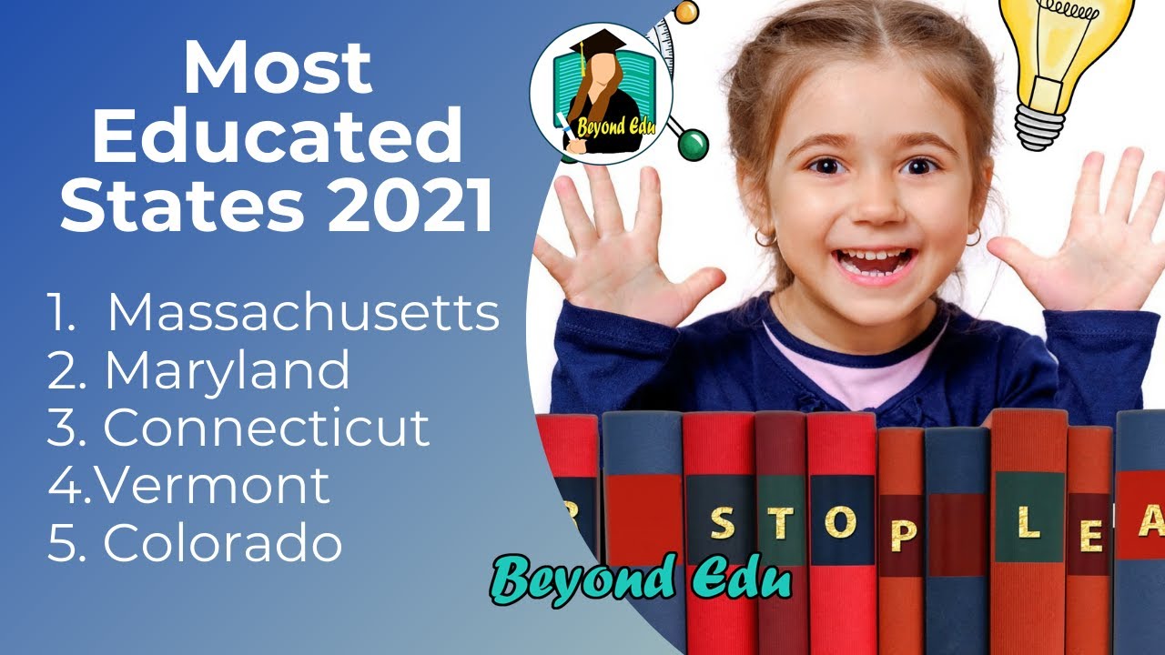 Most Educated States in the USA | most educated states in usa | most ...