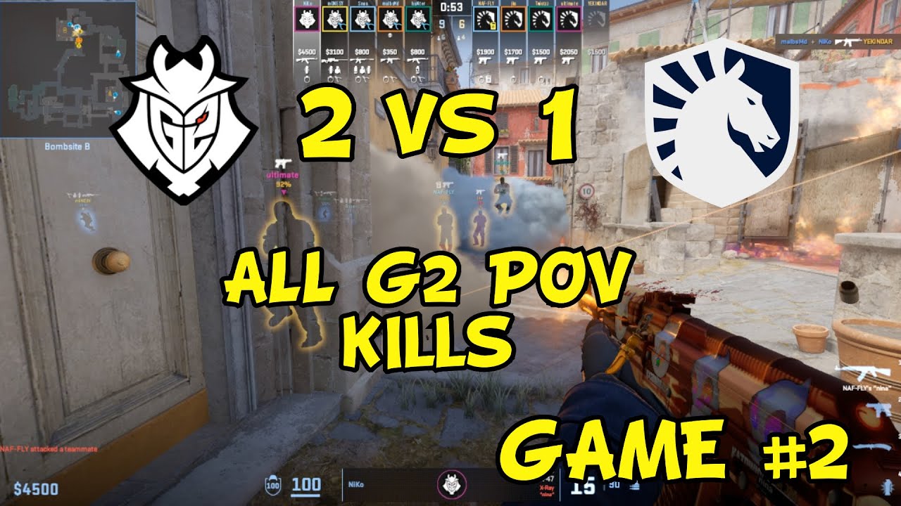 G2 All Kills vs Liquid Game #2 CS 2 PRO POV Gameplay Highlights | Blast ...