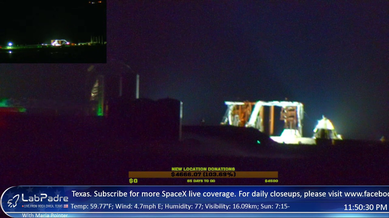 SpaceX Header Tank Pressure Test Replay - YouTube