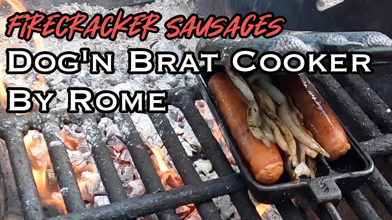 Firecracker Sausage in the Rome Dog’n Brat Cooker - YouTube