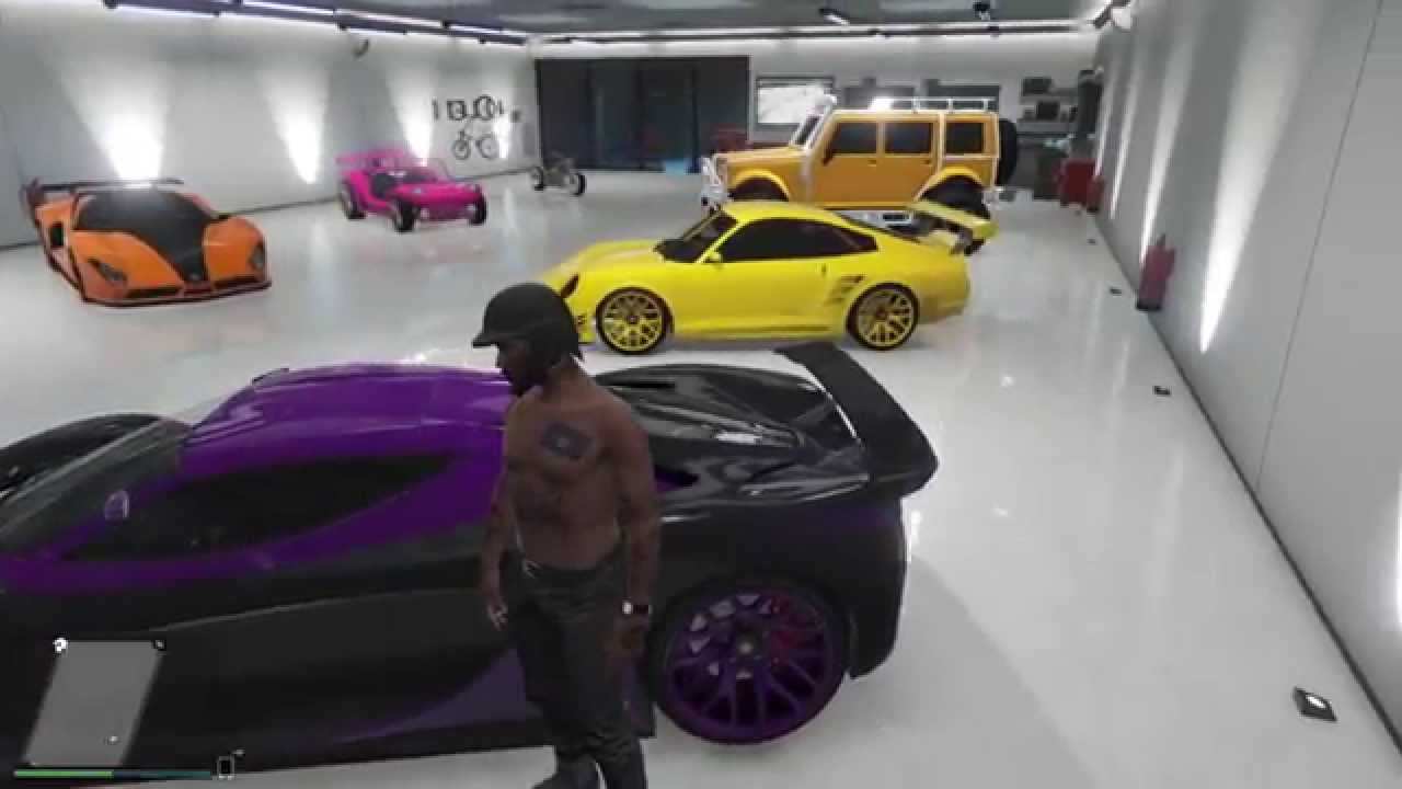 Rich somali gang gta 5 garage tour - YouTube