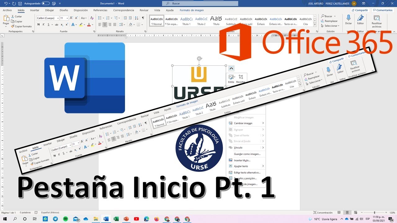 2.2. MICROSOFT WORD - PESTAÑA INICIO PT. 1 - YouTube