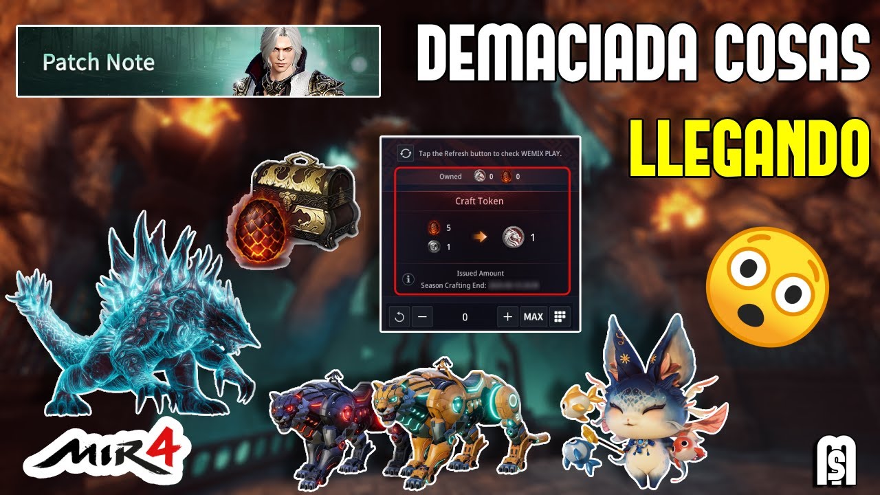 NOTA DEL PARCHE DE 26 DE NOV EN MIR4, TOKEN EXDRA, SERVIDOR BOOSTING Y ...