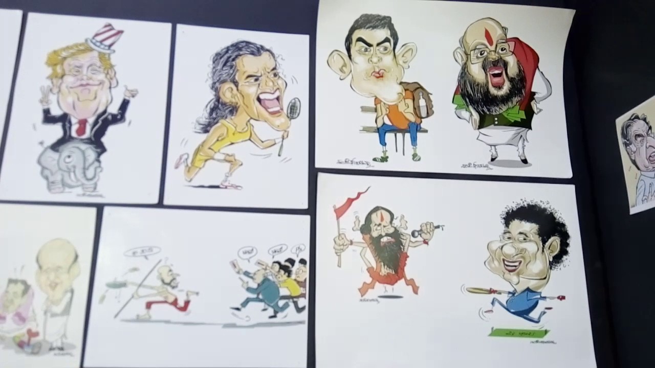 Cartoon habba by satish acharya at nammura habba 2017 - YouTube