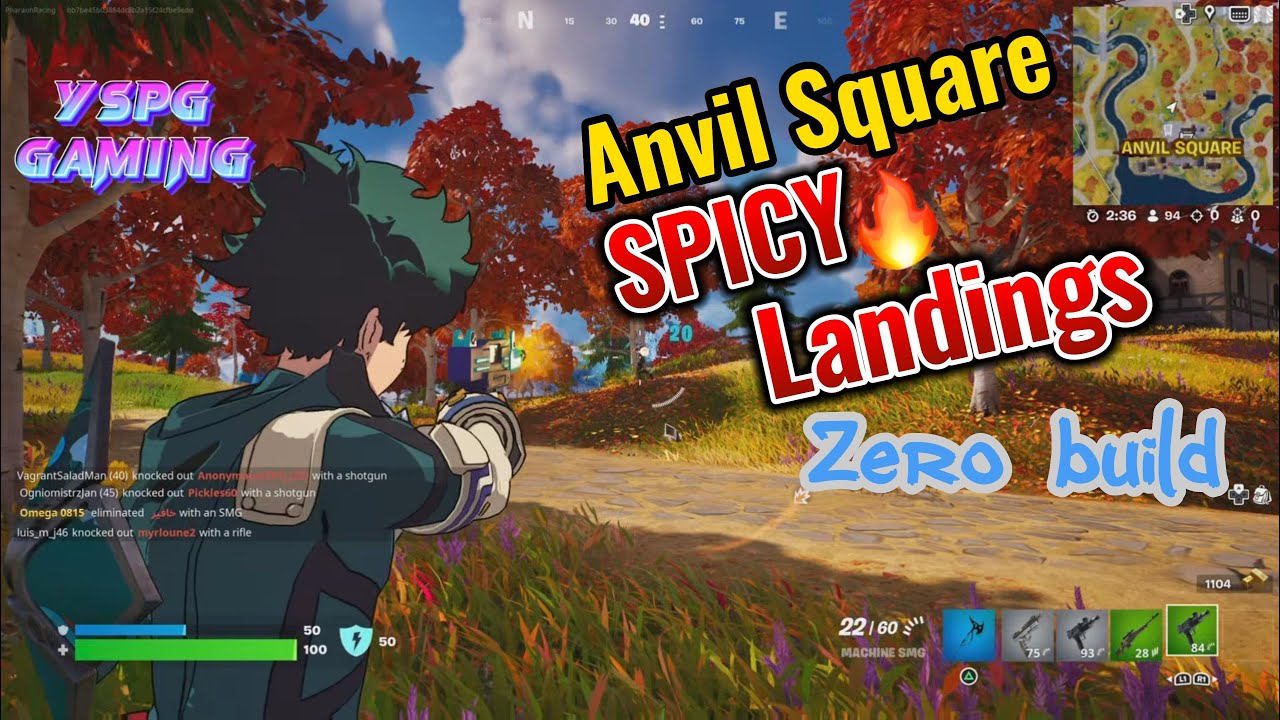 Fortnite Anvil Square spicy landings - YouTube