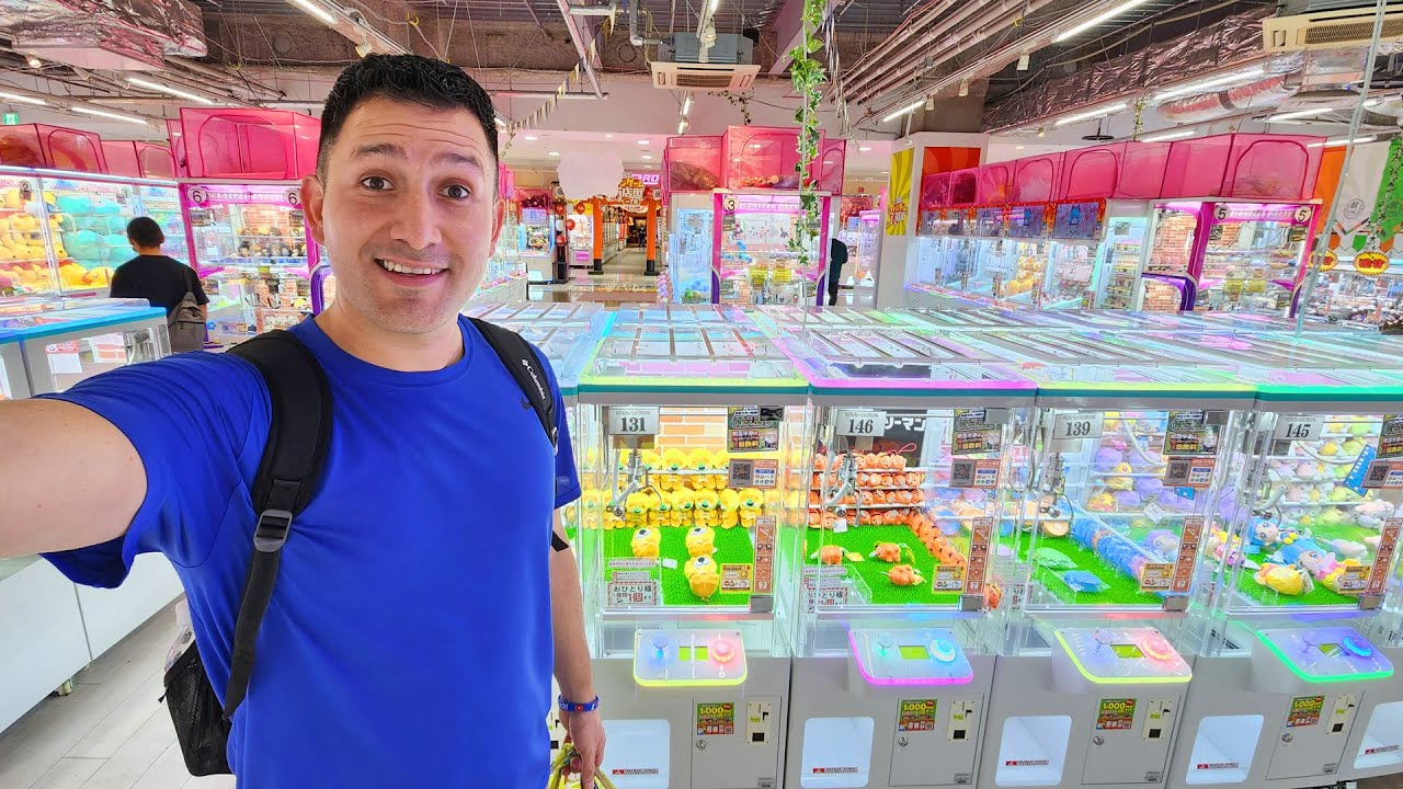The World's Largest Claw Machine Arcade in Japan! - YouTube