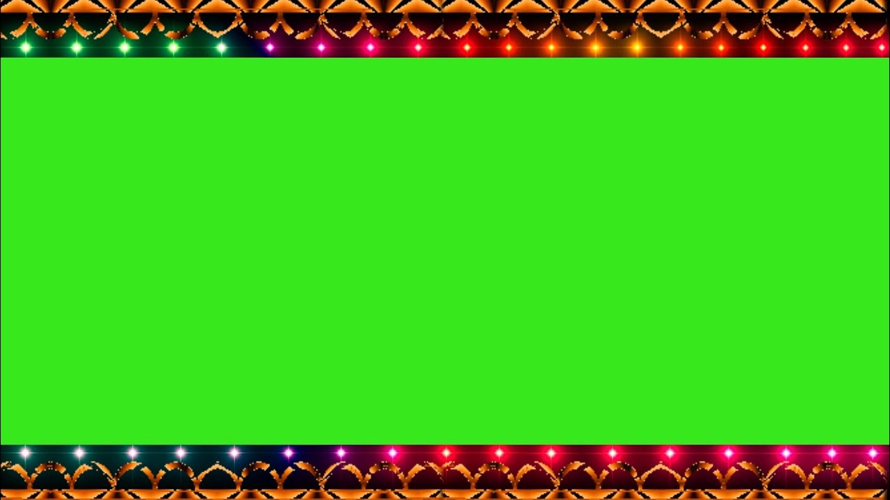 New Lights Effects green screen Border video - YouTube
